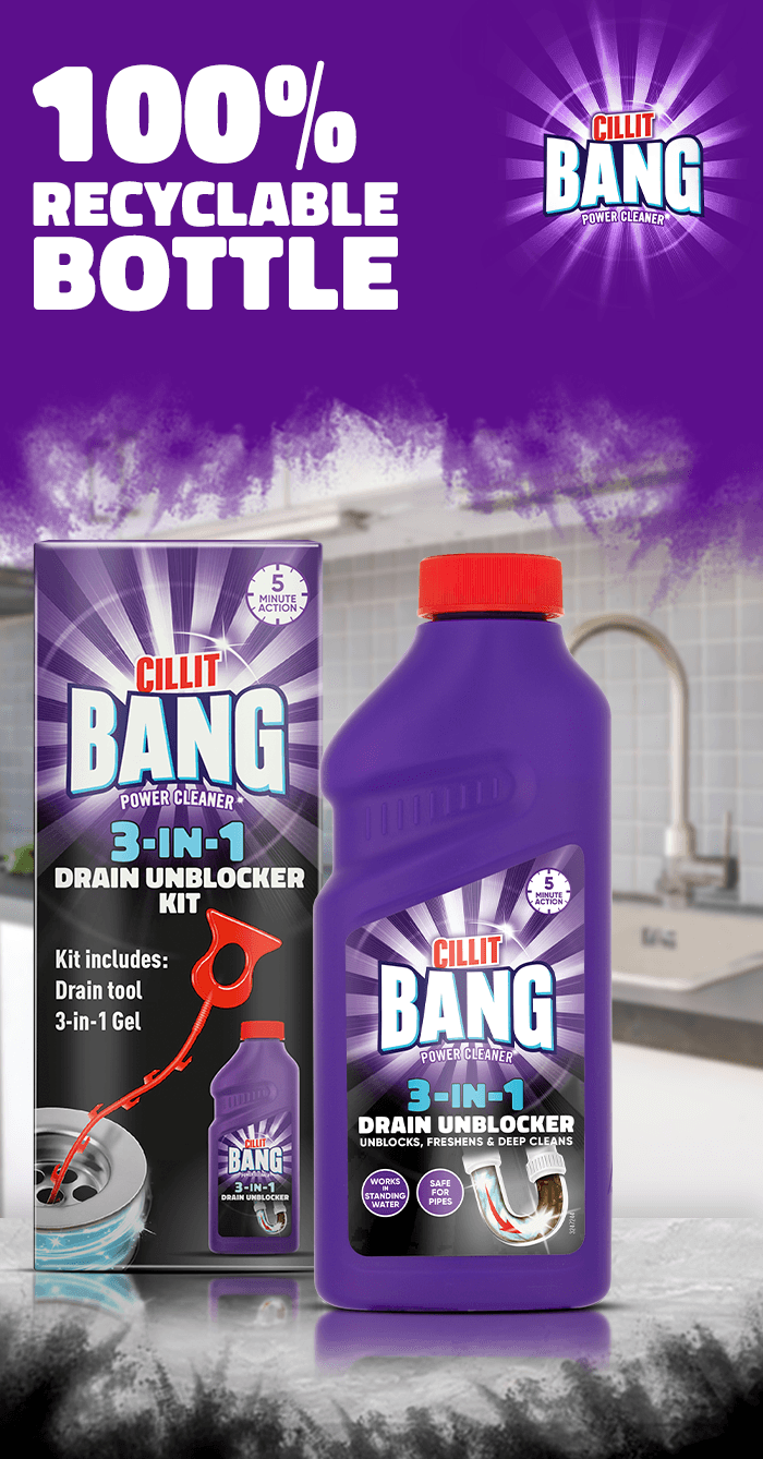 3 in 1 Drain Unblocker Gel | Cillit Bang UK